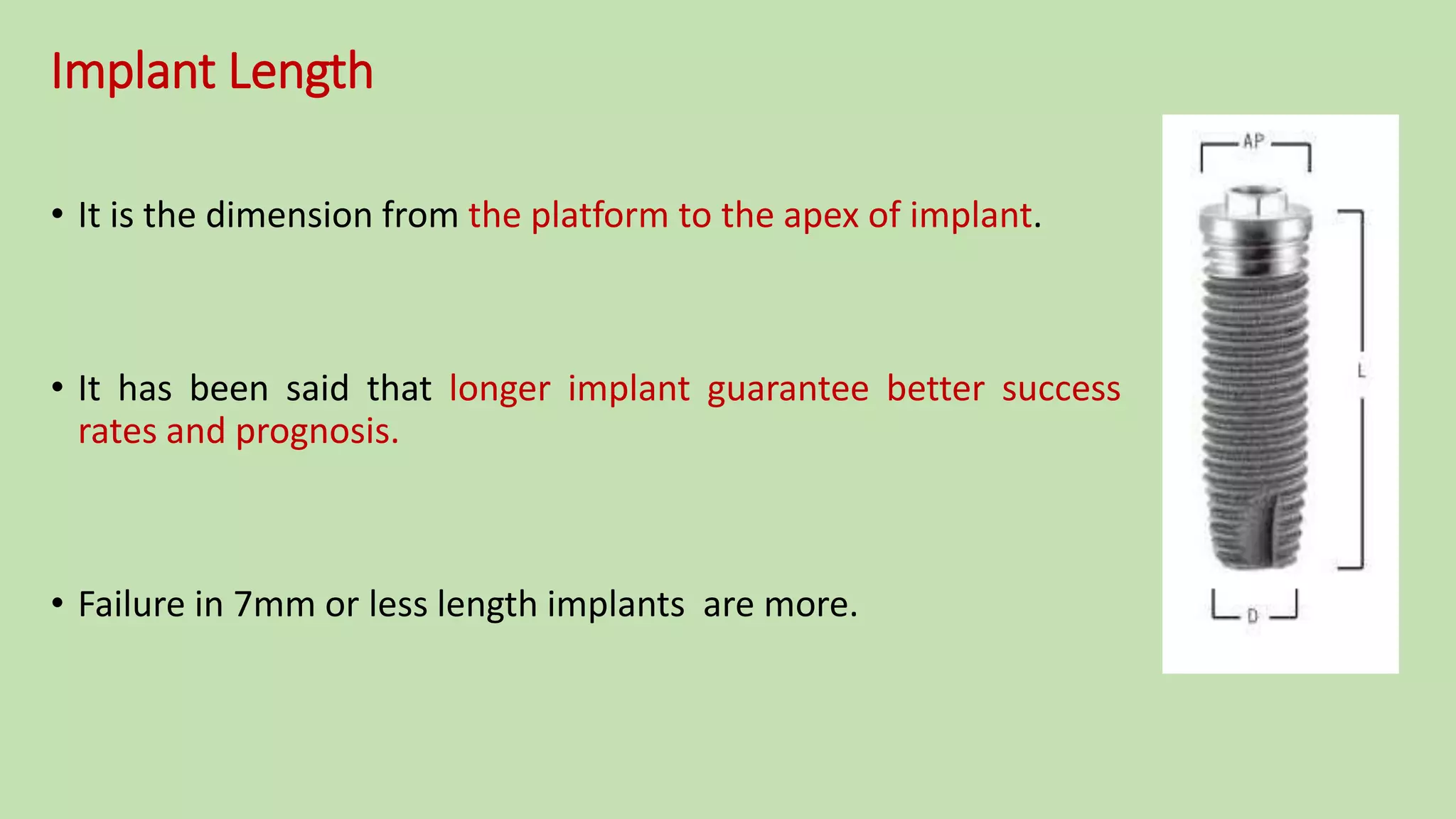 Dental Implant Designs | PPT