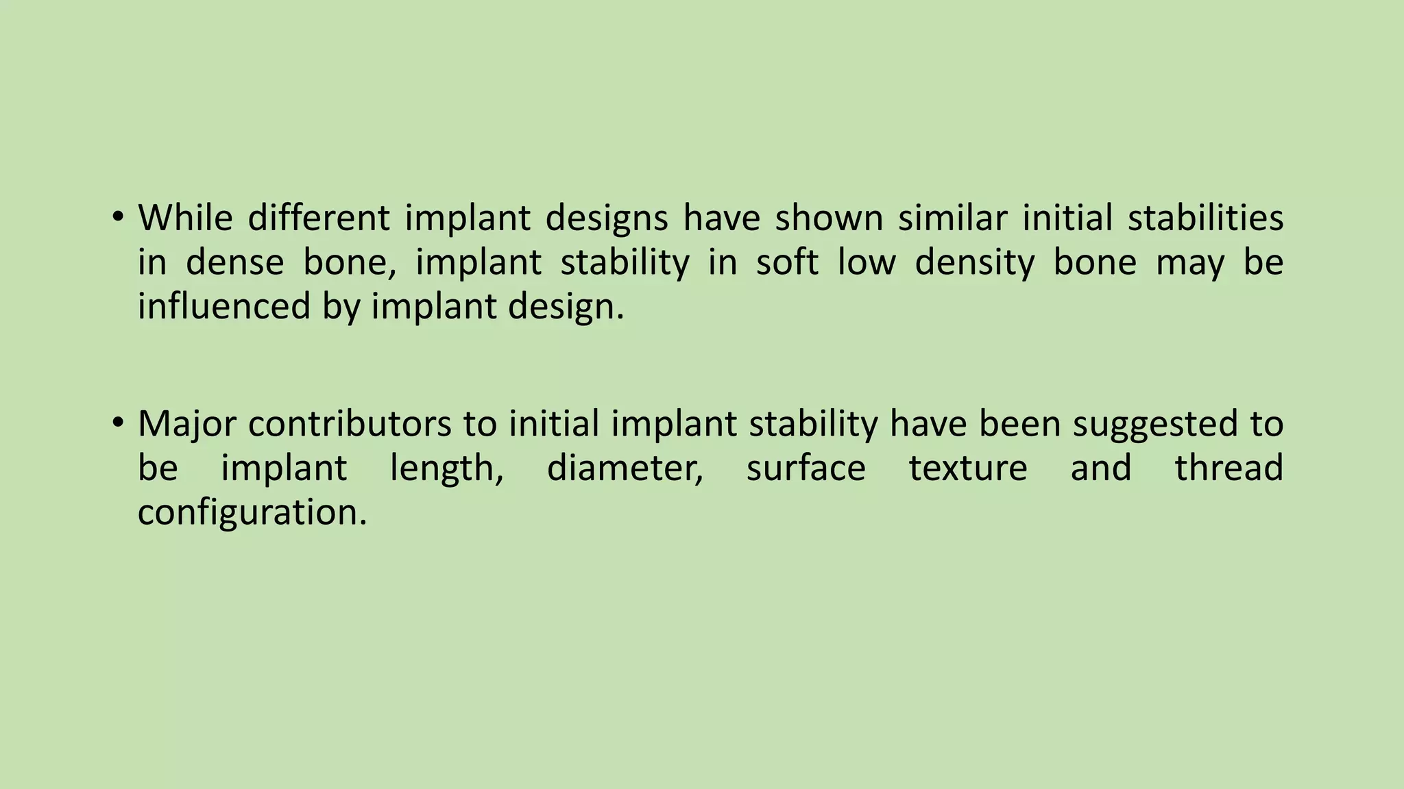 Dental Implant Designs | PPTX