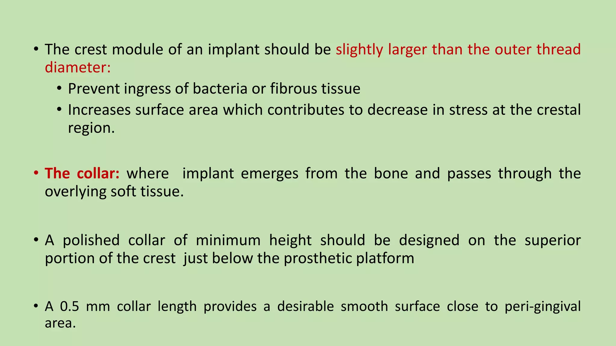Dental Implant Designs | PPTX