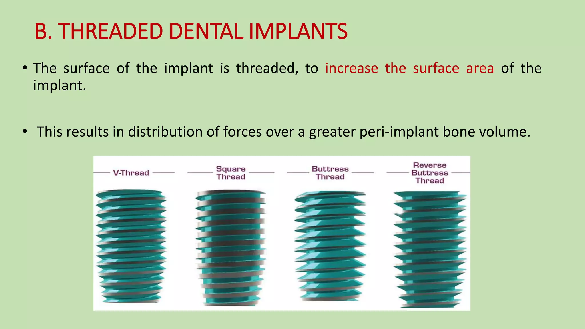 Dental Implant Designs | PPTX