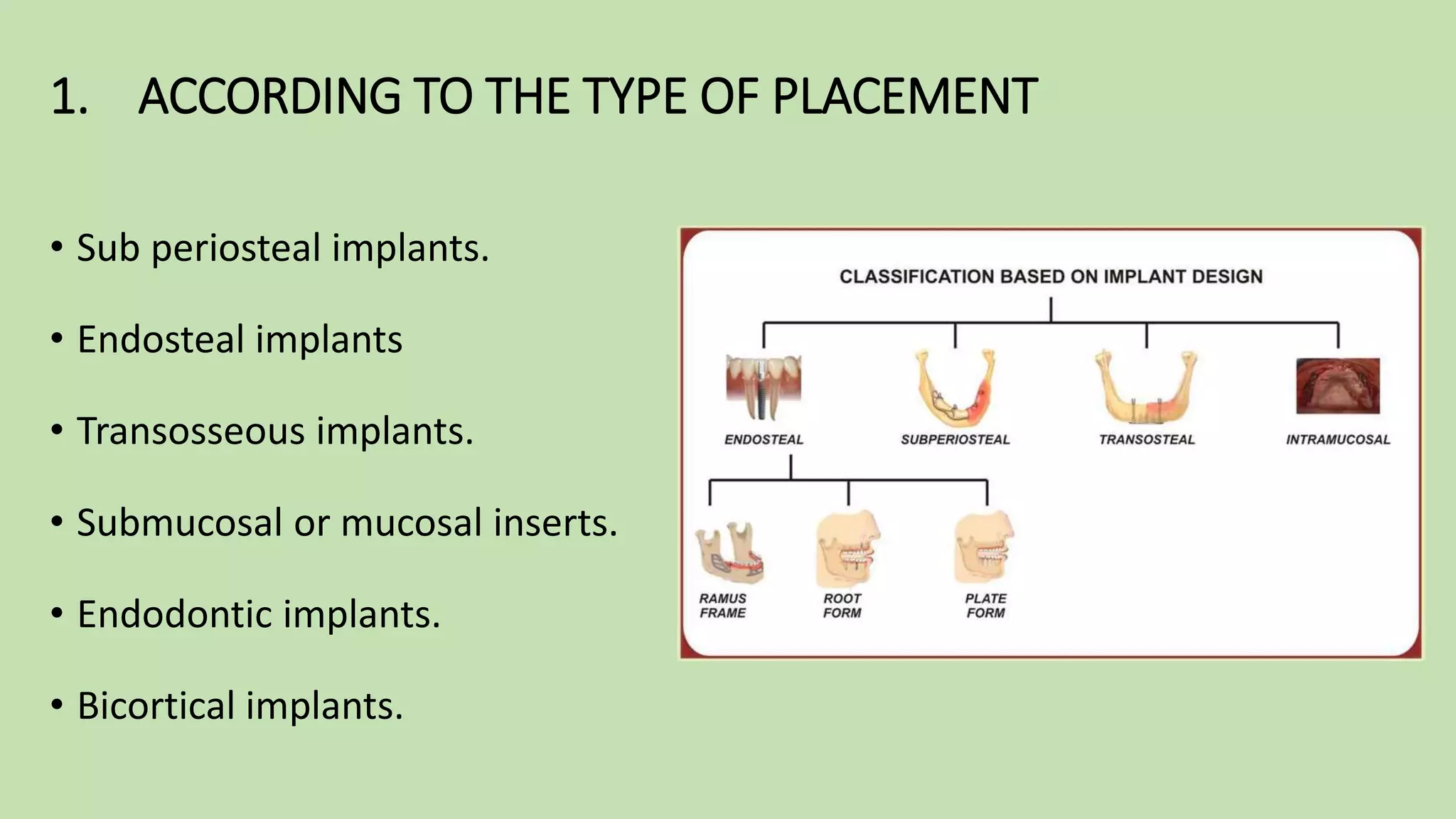Dental Implant Designs | PPTX