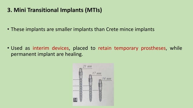 Dental Implant Designs | PPTX | Dental Health | Diseases and Conditions