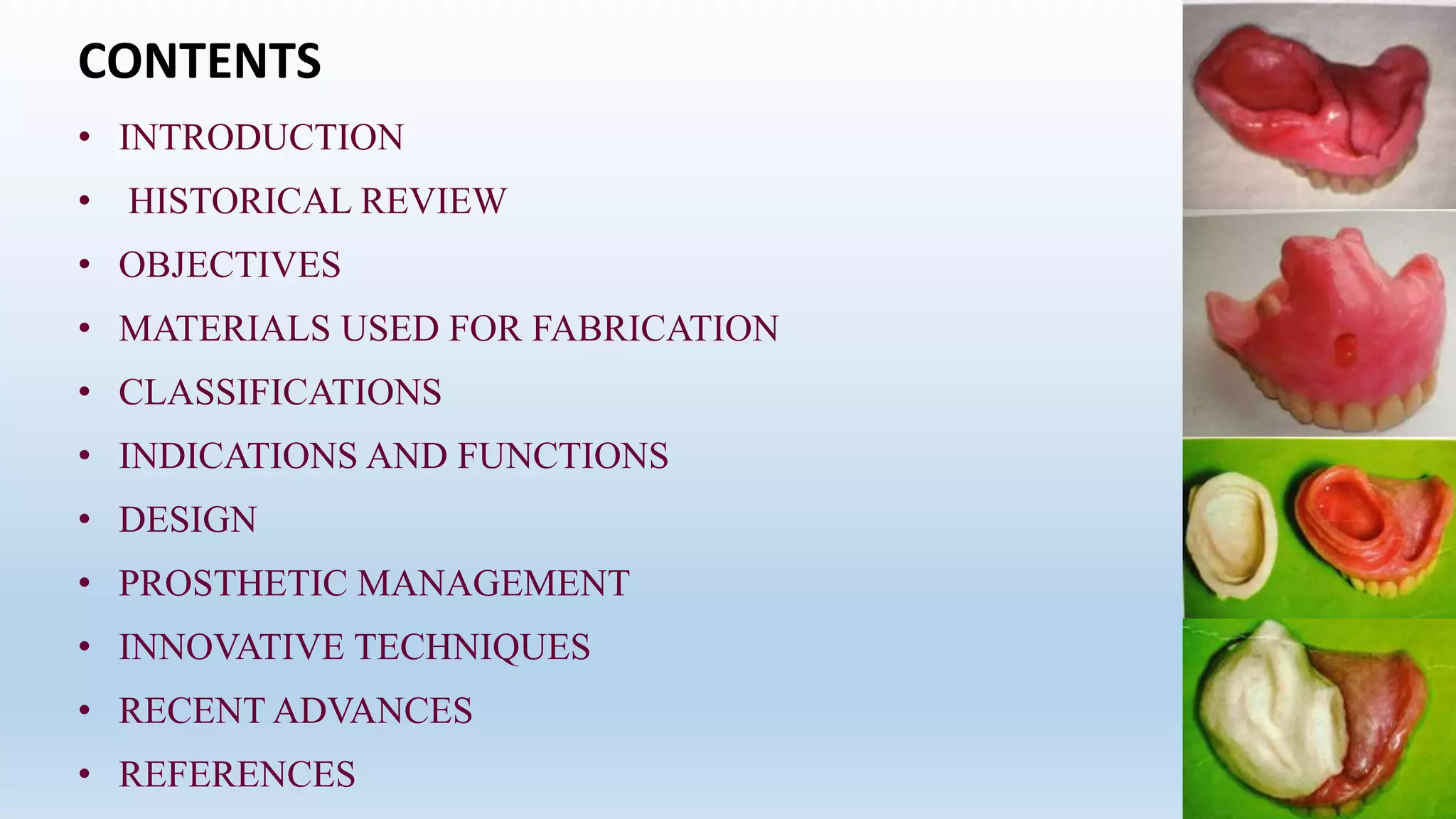 OBTURATORS FOR ACQUIRED MAXILLARY DEFECTS | PPTX