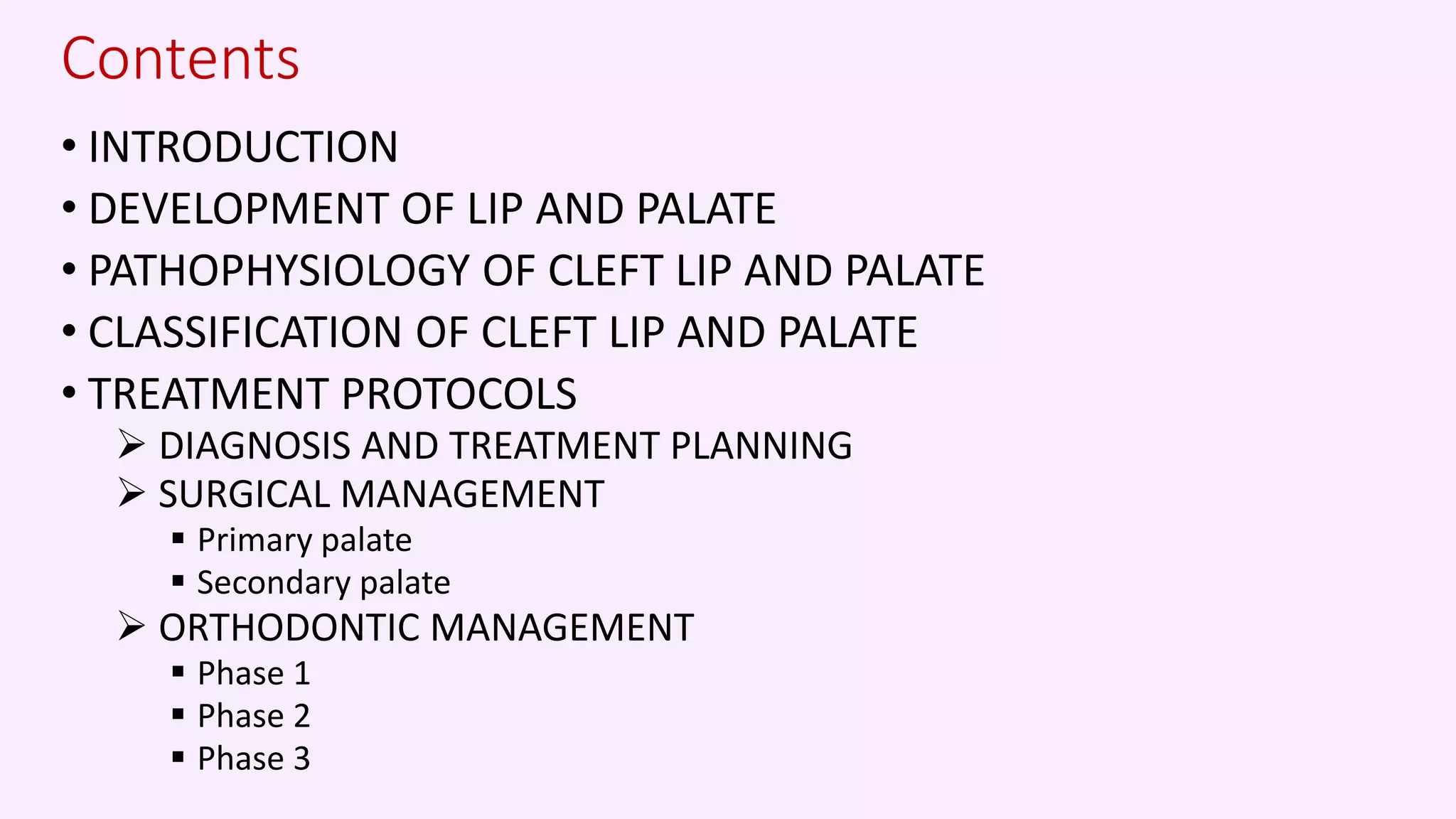 CLEFT LIP AND PALATE | PPTX