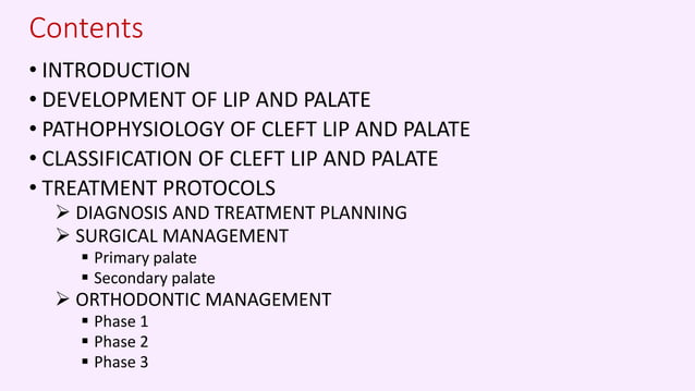 CLEFT LIP AND PALATE | PPTX