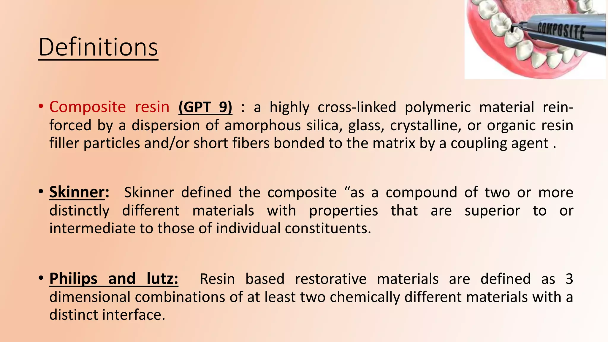 composite Resins in prosthodontics | PPTX