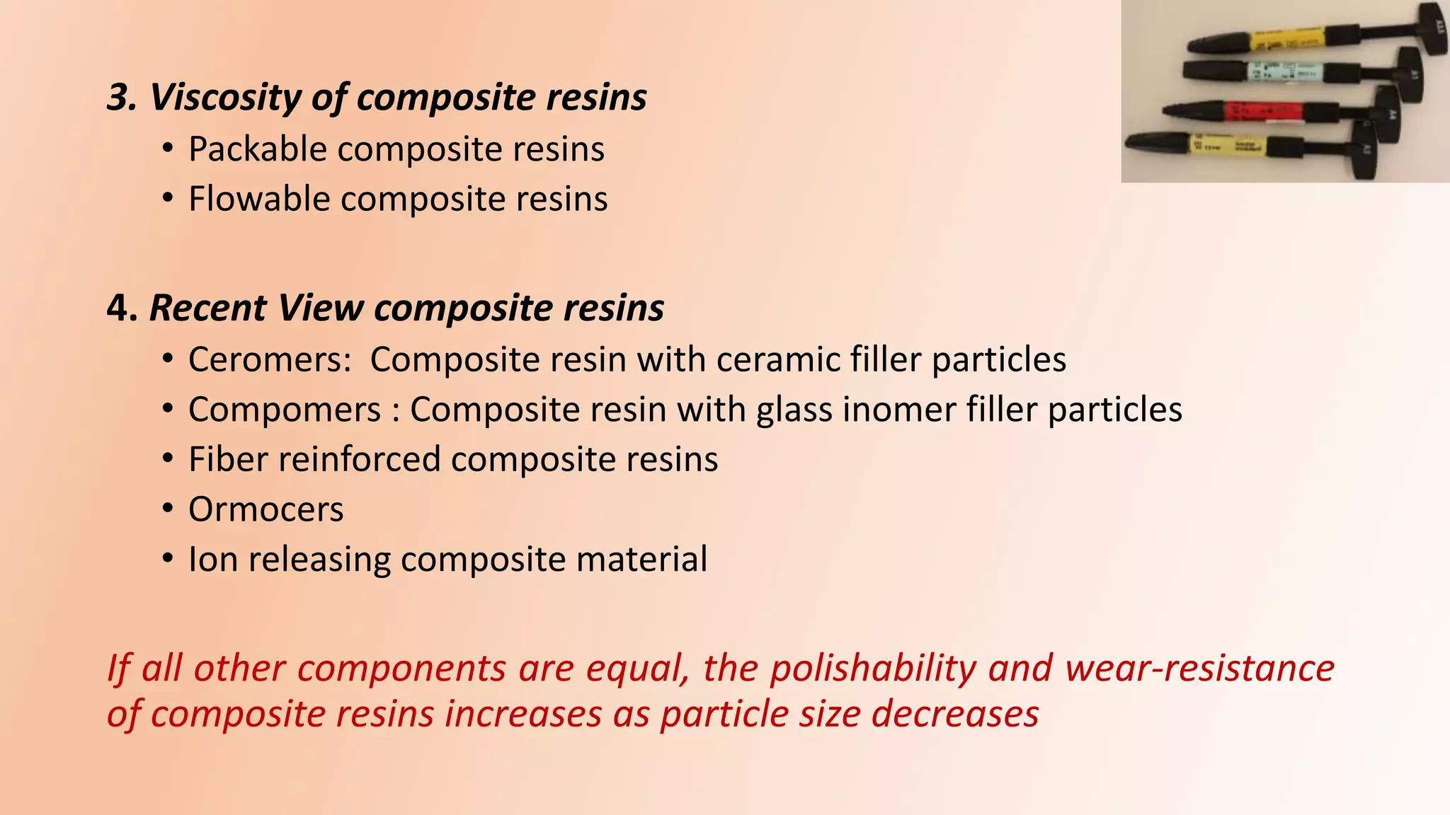 composite Resins in prosthodontics | PPTX