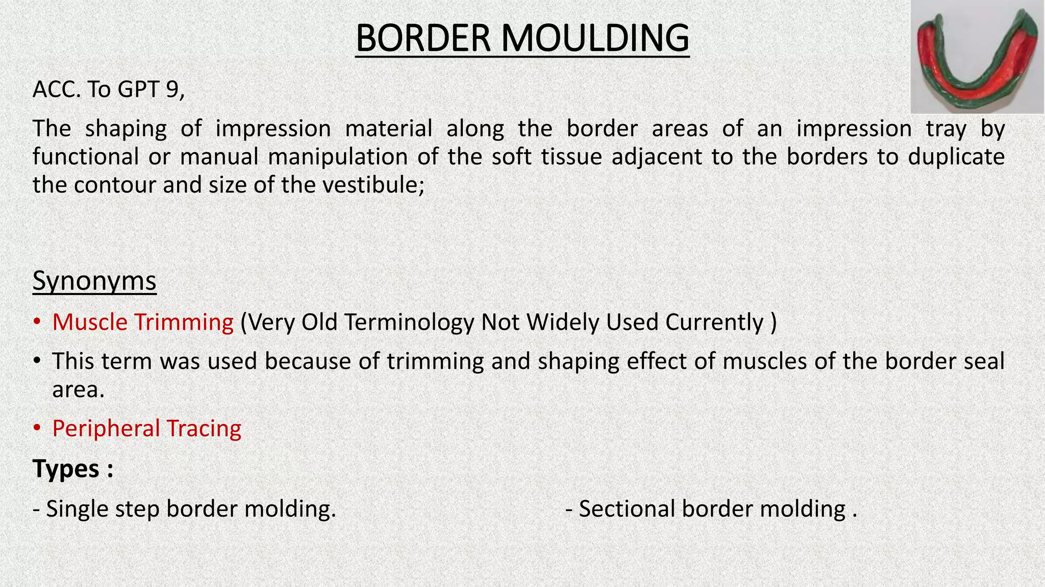 Impressions in complete denture | PPTX