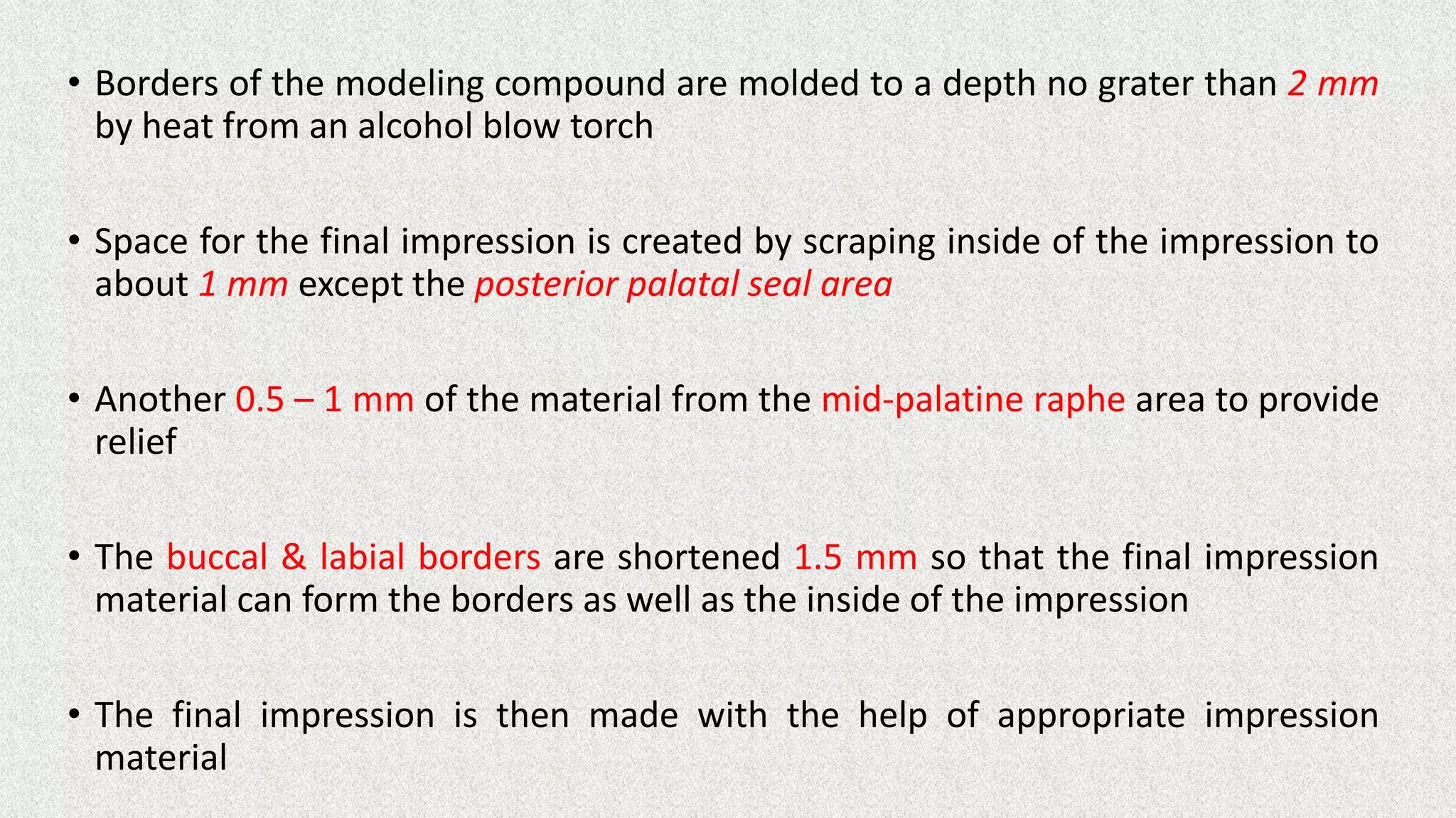 Impressions in complete denture | PPTX