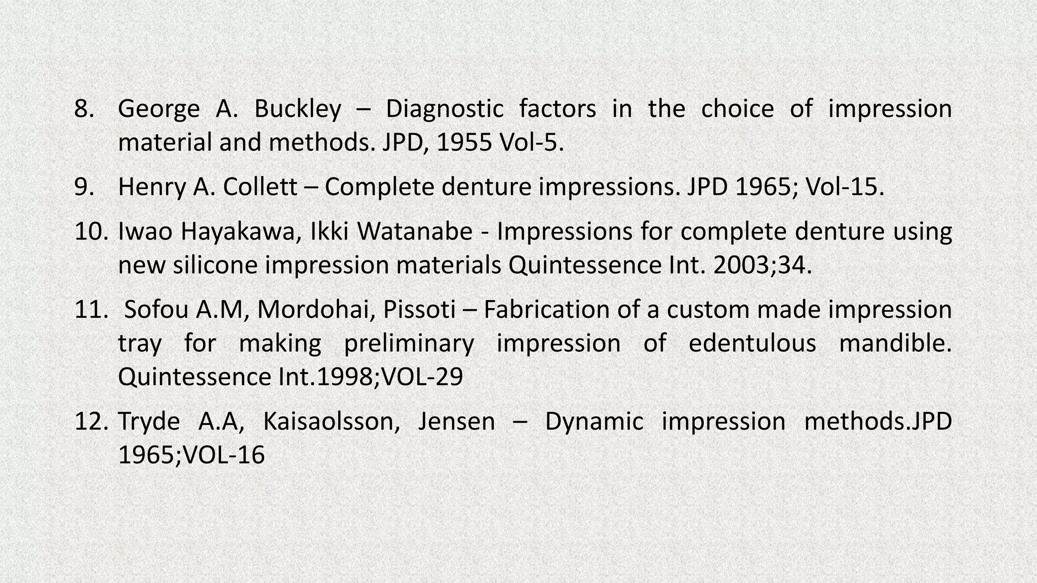 Impressions in complete denture | PPTX