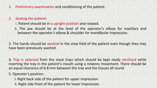 Impressions in complete denture | PPTX