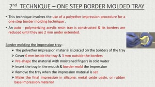 Impressions in complete denture | PPTX