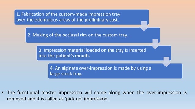 impression techniques in Removable Partial Denture | PPTX | Oral care ...