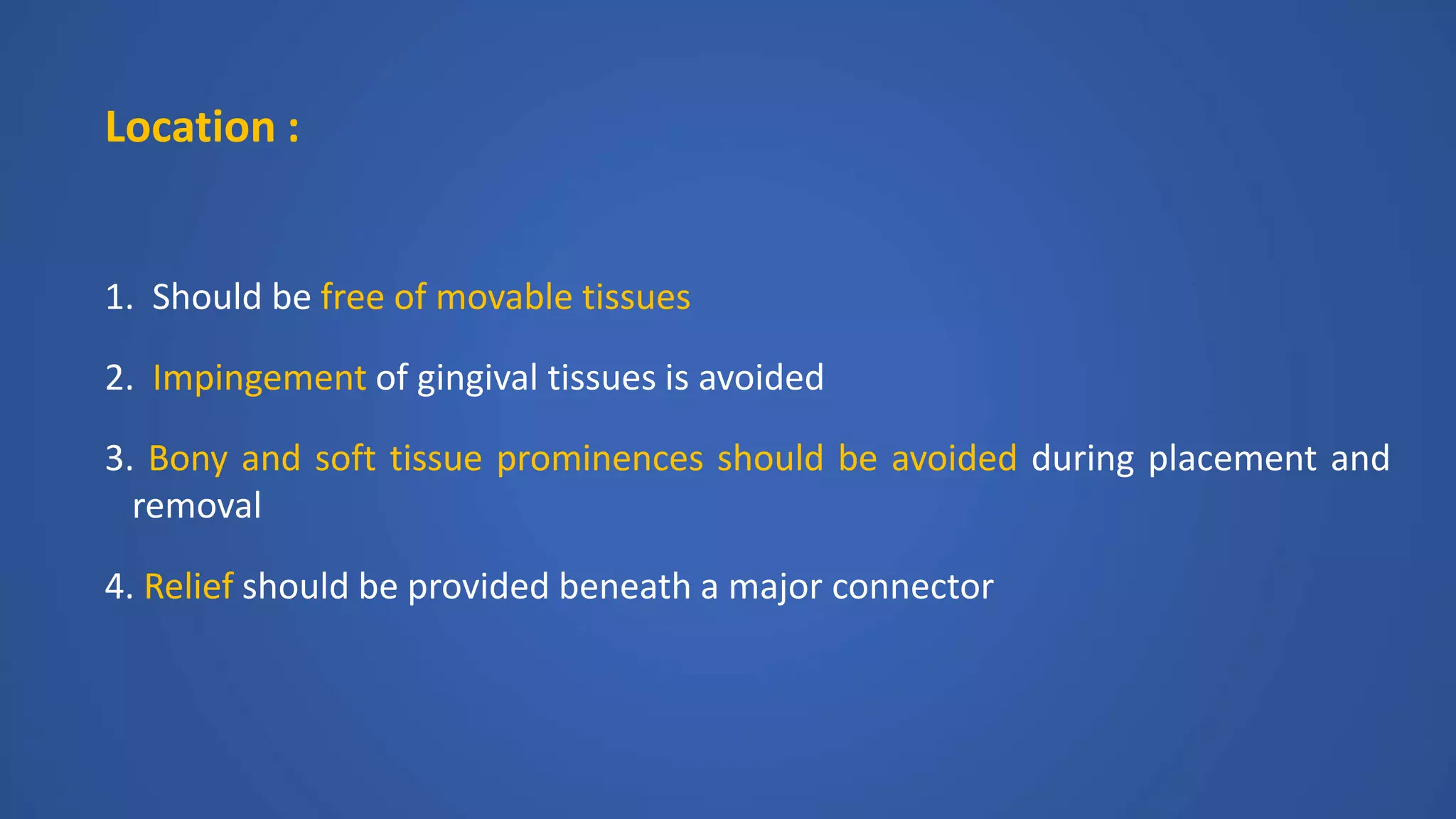MAXILLARY MAJOR CONNECTORS | PPT