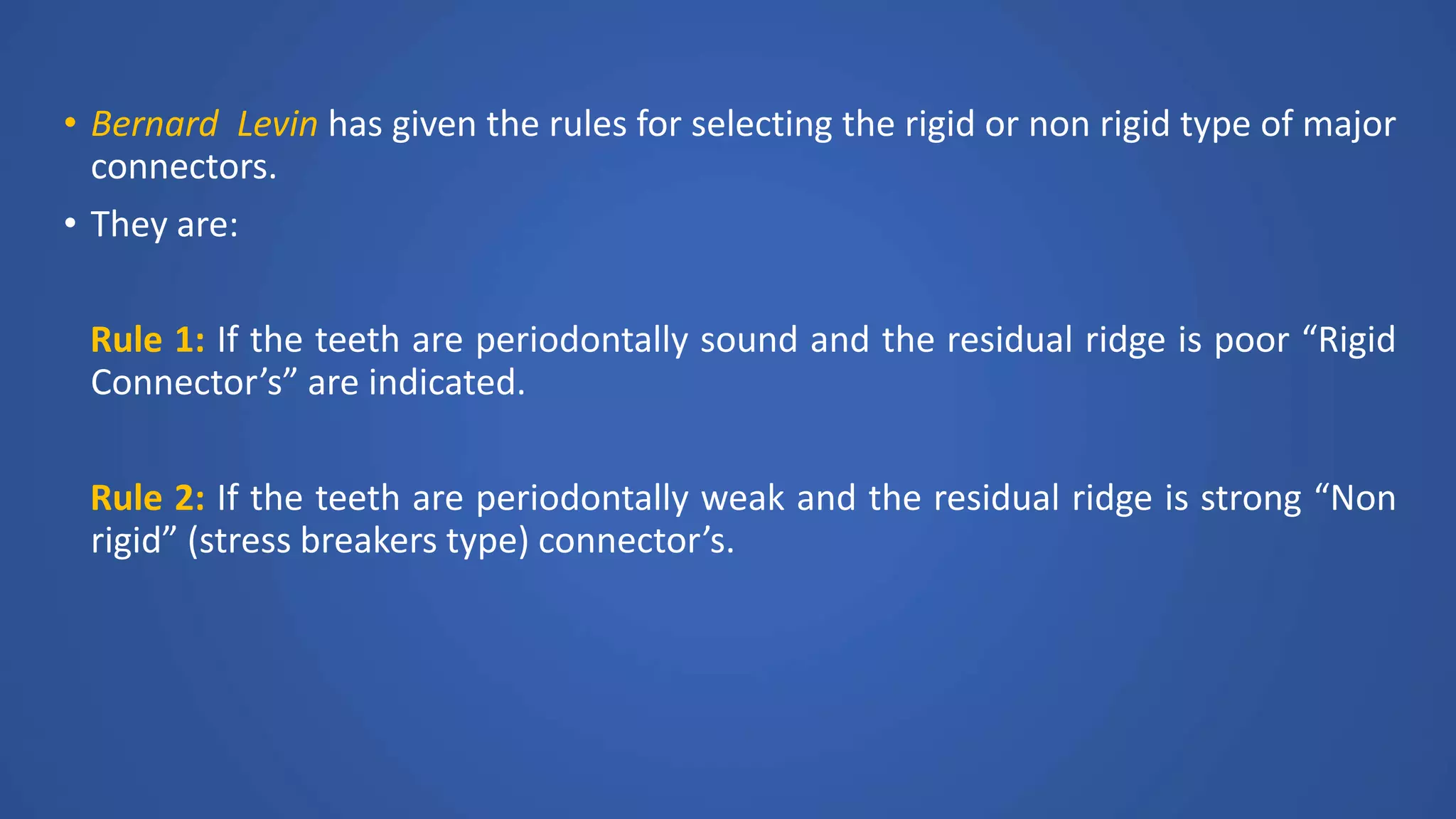 MAXILLARY MAJOR CONNECTORS | PPT