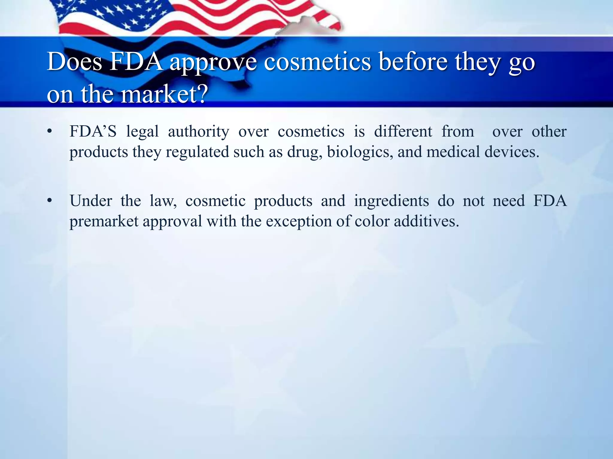 regulatory approval process of drug, cosmetic and neutraceutical in usa ...