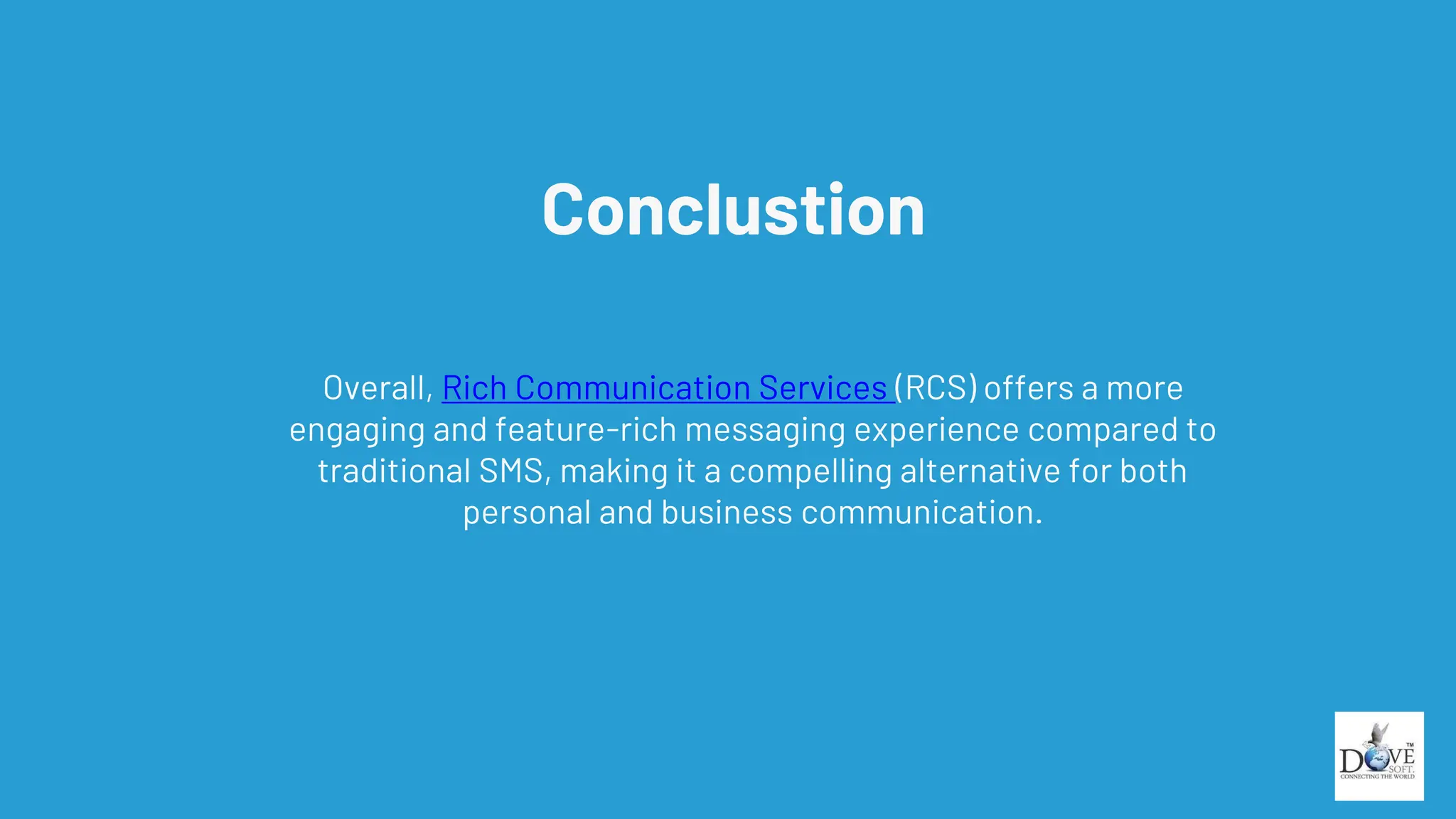 Rich Communication Services (RCS) by Dove Soft | PPTX