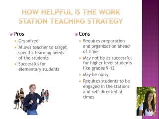 Teaching Strategies: Work Center/Stations | PPTX