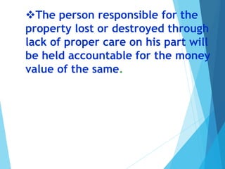 PROPERTY RESPONSIBILITY | PPT