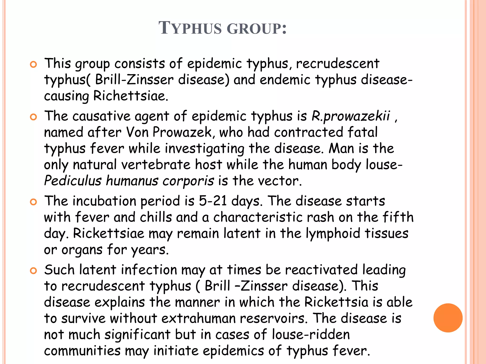 Medical Microbiology :Richettsia or rickettsiae | PPTX