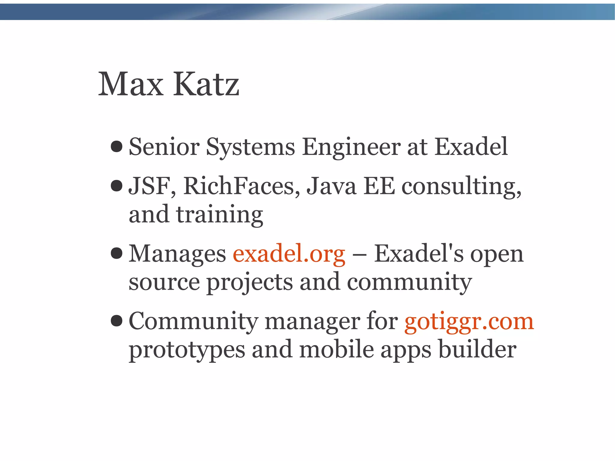 RichFaces 4: Rich Ajax Components For Your JSF Applications | PPT