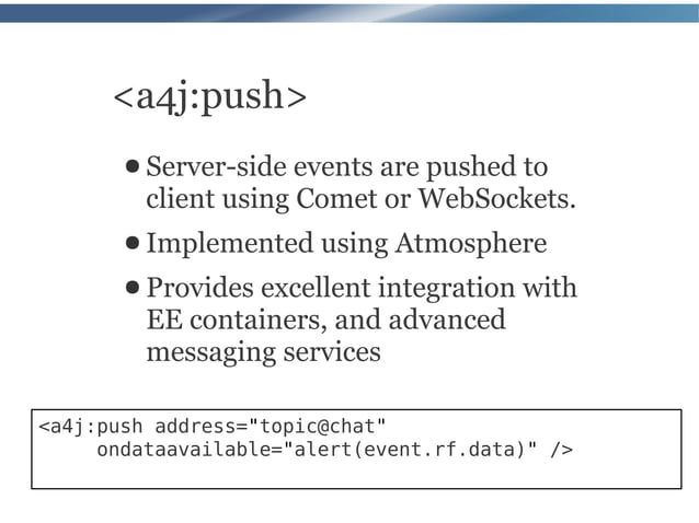 RichFaces 4: Rich Ajax Components For Your JSF Applications | PPT