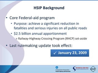 Highway Safety Improvement Program and Safety Performance Management ...