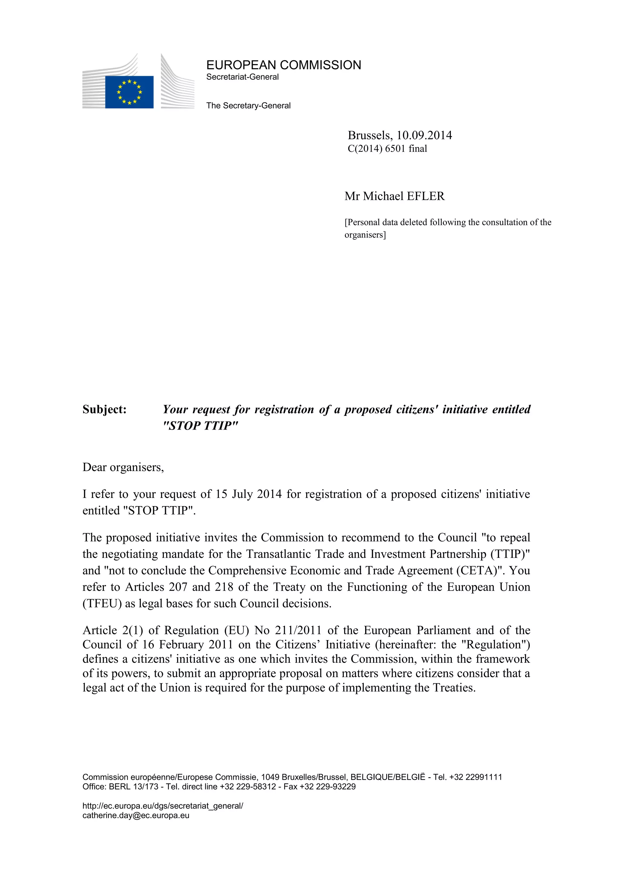 Richiesta ttip | PDF