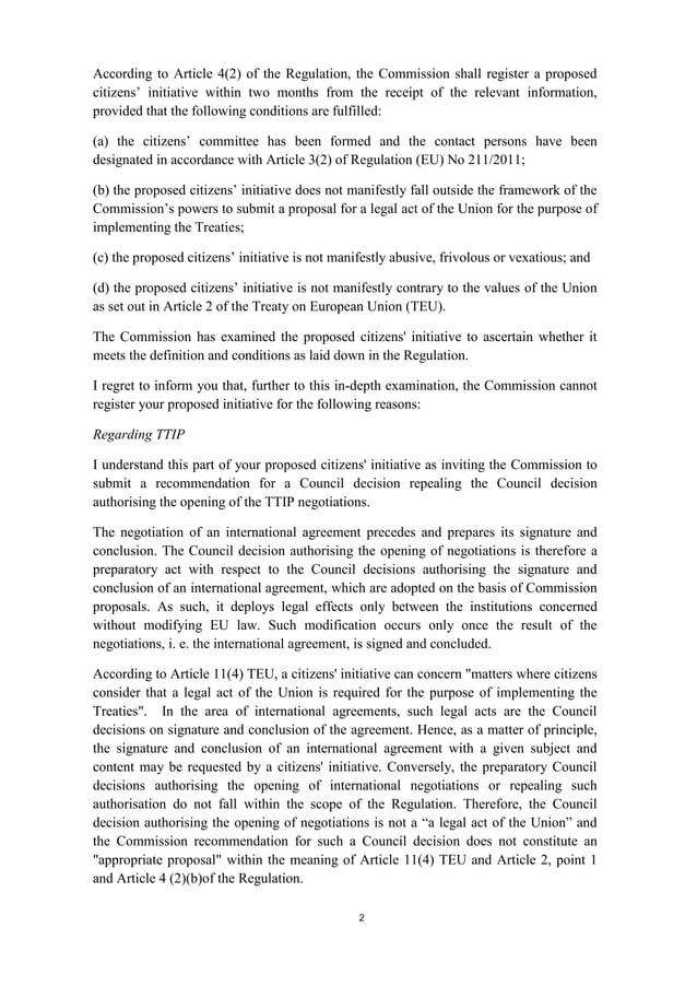 Richiesta ttip | PDF