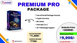 RICHIND PLAN PRESENTATION ( use ).pdf.pdf | Stocks and Bonds | Personal ...