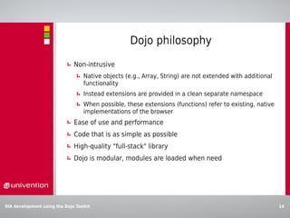 Rich internet application development using the dojo toolkit | PDF