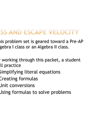 Rich Mathematical Problems in Astronomy | PDF