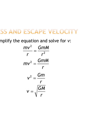 Basic Astronomy Equations