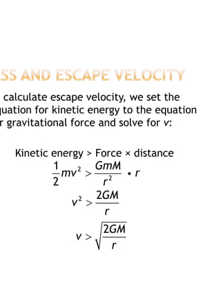 Astronomy Math Equations