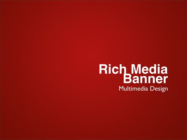 Rich Media Banner Ads | PDF