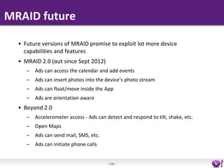 Rich Media Mobile Ads - BlrDroid | PPT