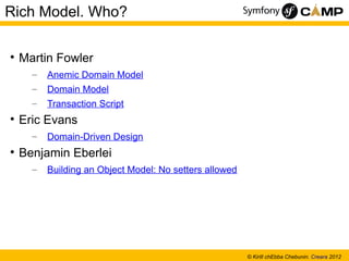 Rich Model And Layered Architecture in SF2 Application | PPT