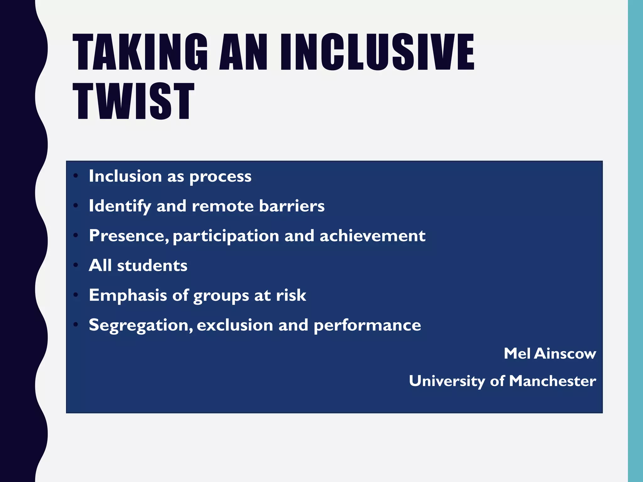 Inclusion: Methods and strategies | PPT
