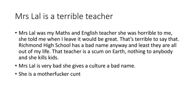 Richmond High School Bad for Education of horrible.pptx