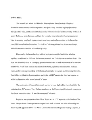 Richmond riverfront plan | DOCX