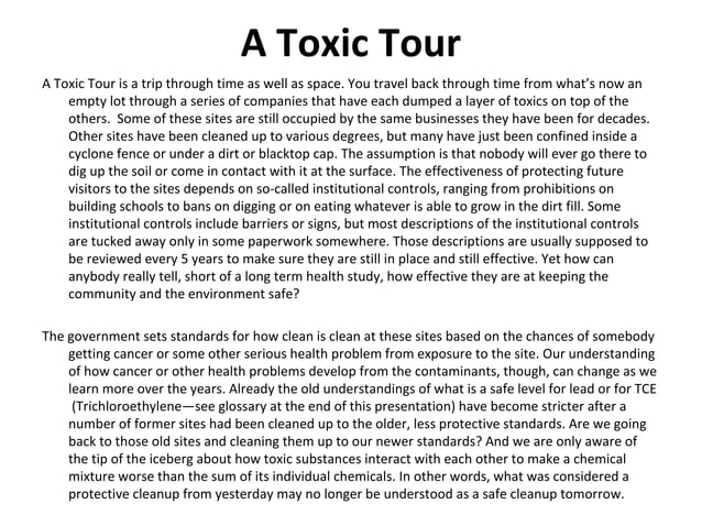 Richmond Toxic Tour Part 1 | PPT