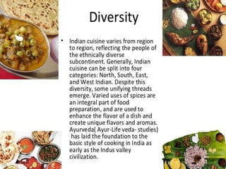 Richness of indian cuisine | PPTX