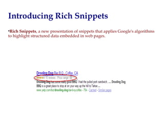 SynapseIndia gives an overview of Rich Snippets | PPT