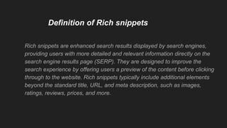 Presentation of Rich snippets (pptx.).... | PPTX