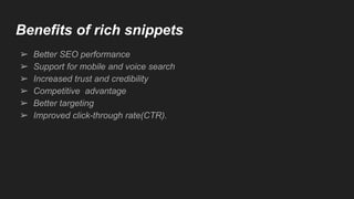 Presentation of Rich snippets (pptx.).... | PPTX