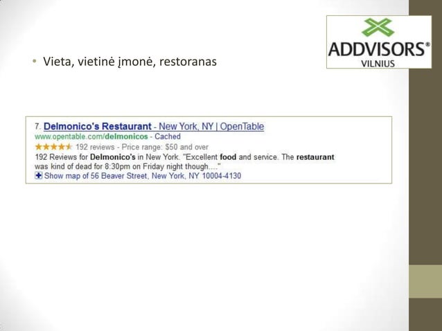 Rich snippets prezentacija | PPSX