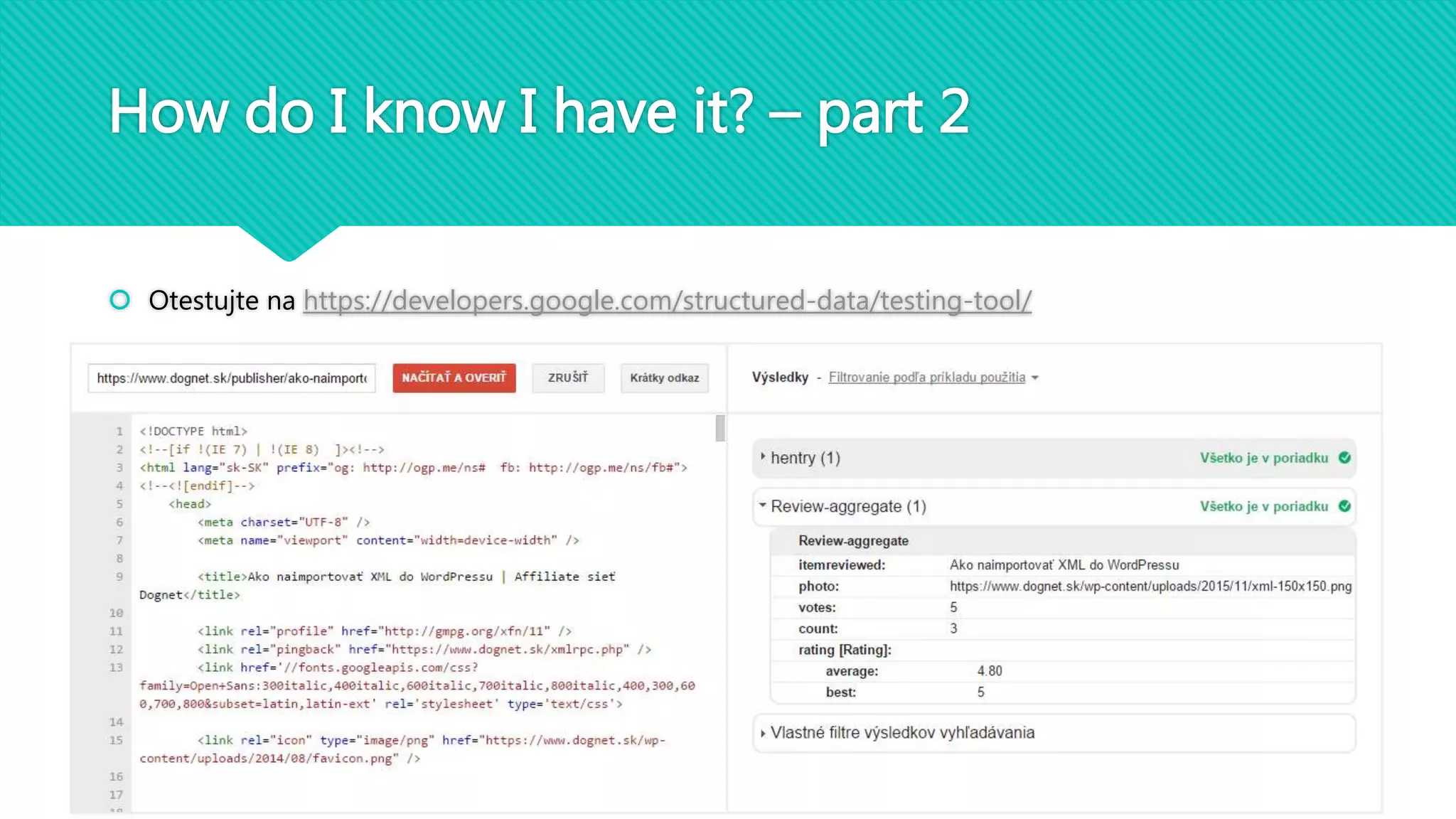 WordPress - Rich snippets, schema.org & microdata | PPT