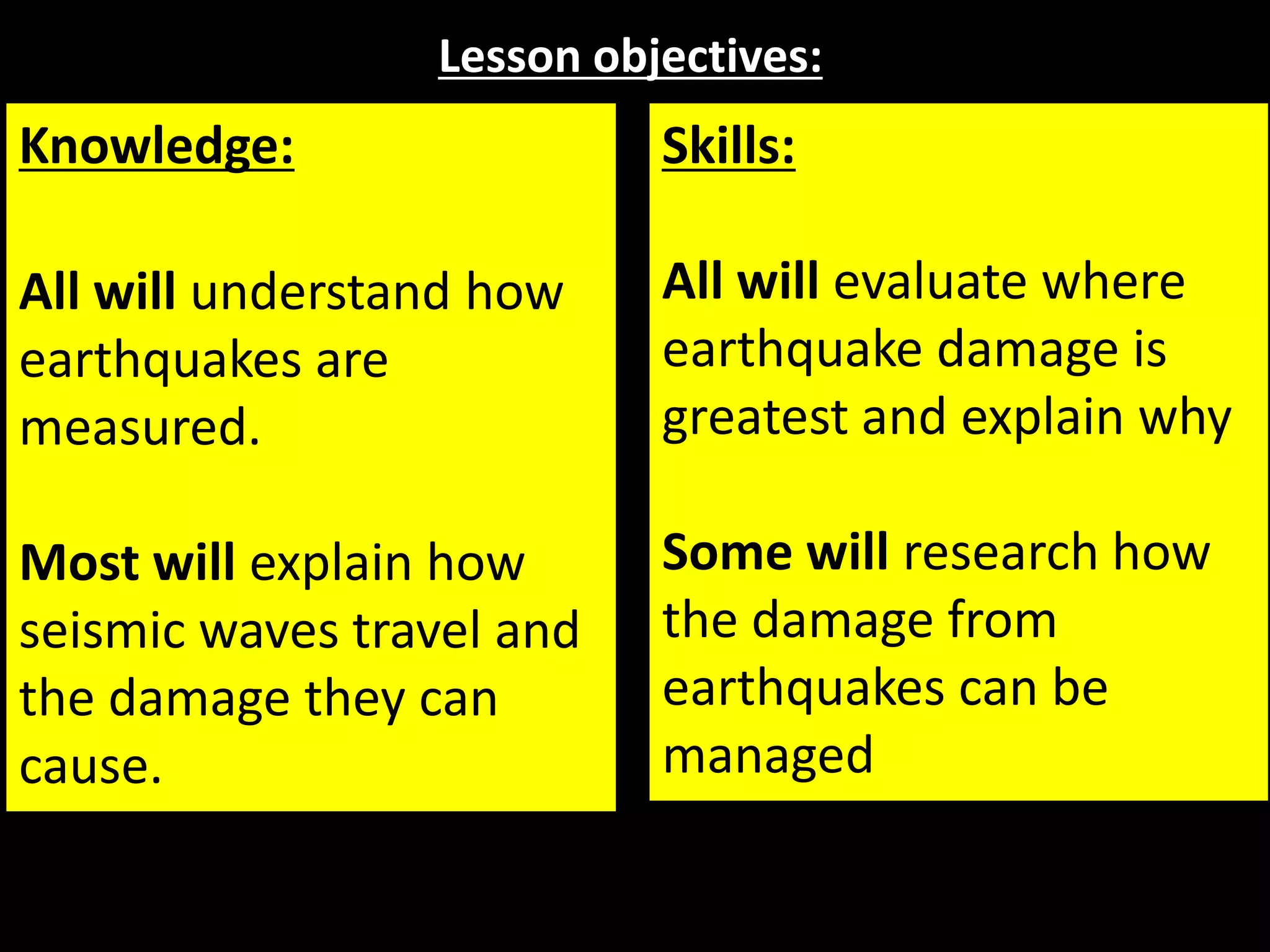 Earthquakes and Richter scale | PPTX