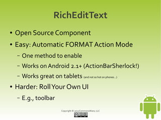 Rich Text Editing and Beyond | PPT