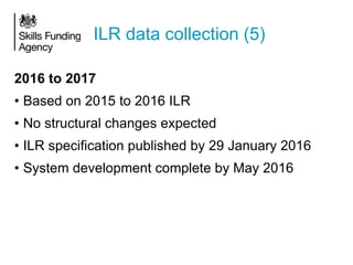 ILR data collection, qualification achievement rates and ESF systems | PPT
